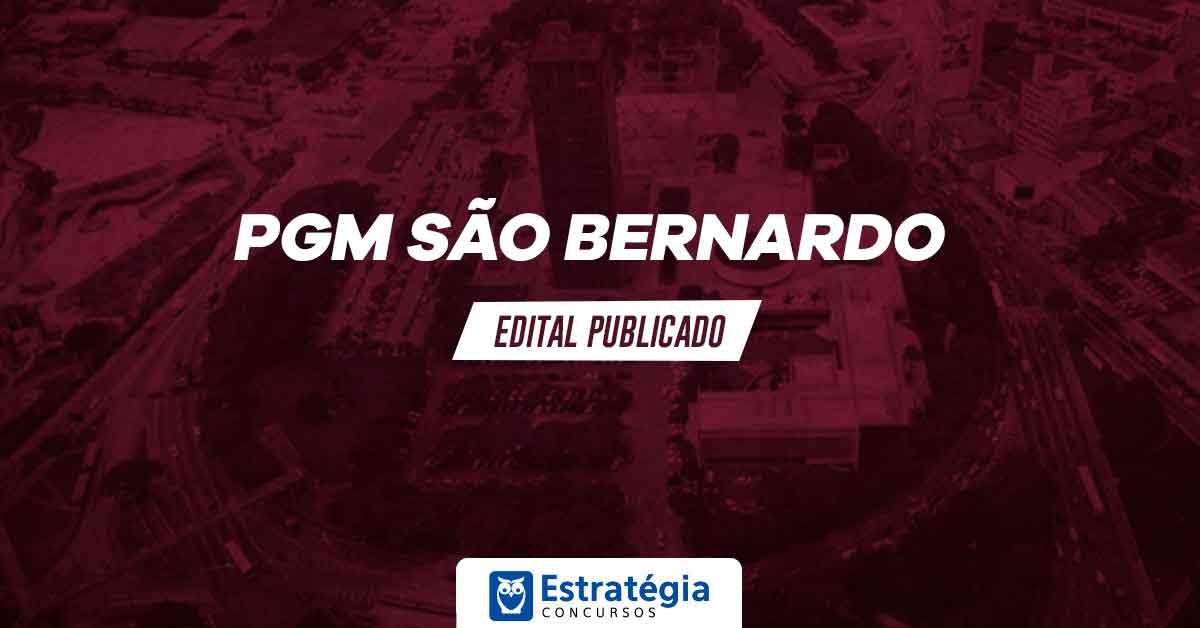 Concurso PGM São Bernardo do Campo: inscrições estão abertas