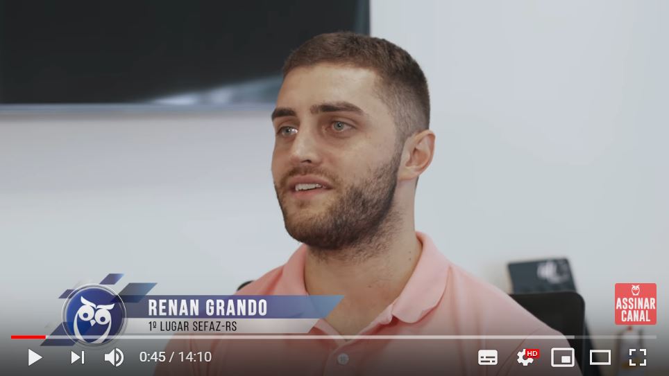 Aprovado No Concurso Da Sefaz Rs Entrevista Renan Grando