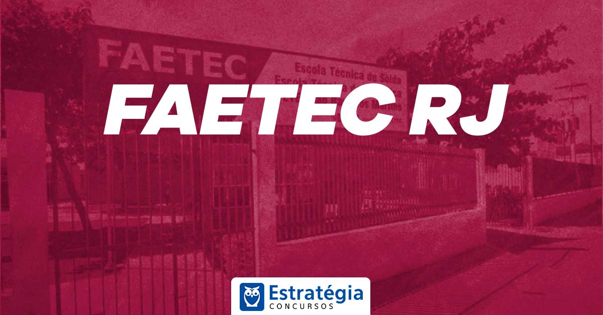 Novo cronograma do concurso FAETEC RJ é divulgado