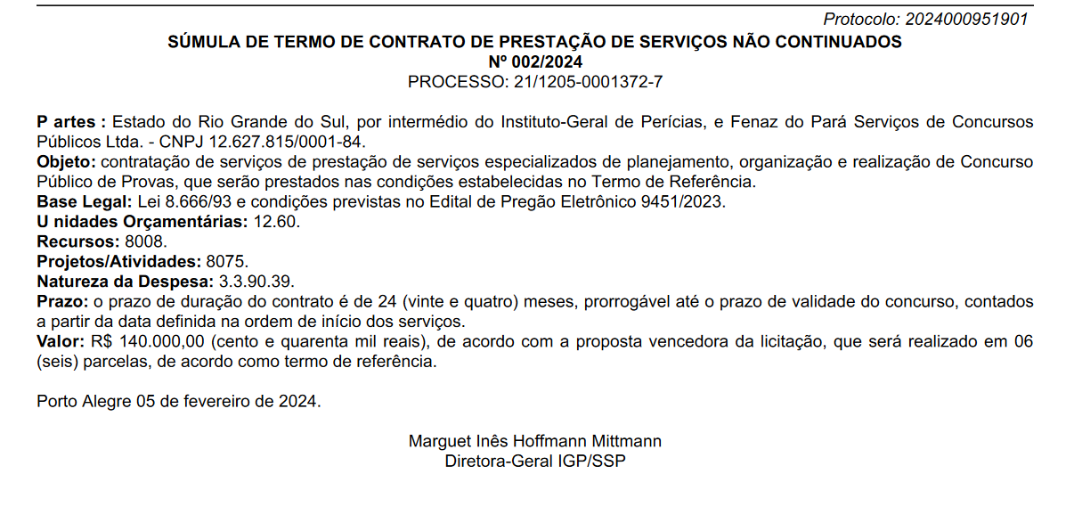 Concurso IGP RS: banca definida para novo edital; 40 vagas