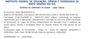 Instituto AOCP é banca do novo concurso IFMS para TAE e Professor EBTT