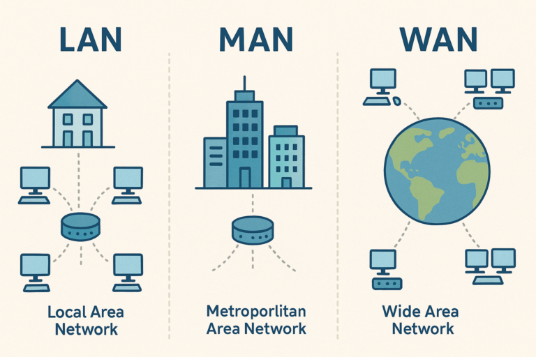 Tipos de Redes: Compreendendo LAN, MAN e WAN