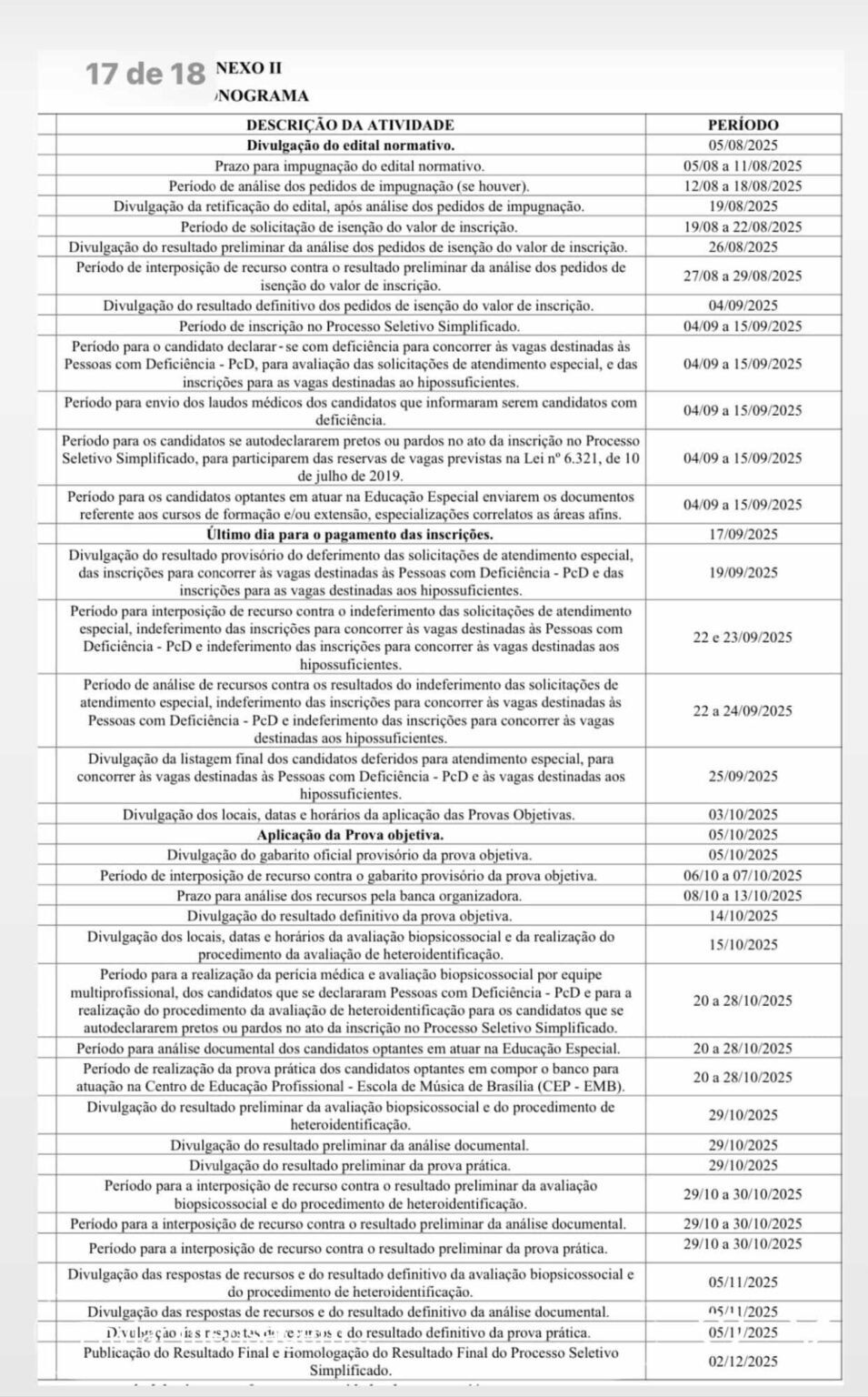Concurso SEDF Temporários: principais datas; fique de olho!
